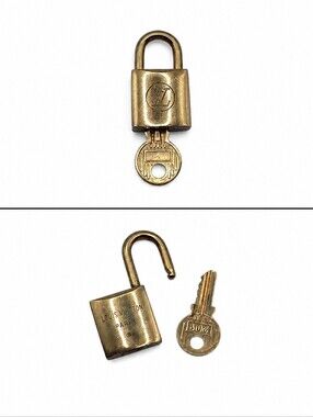 Louis Vuitton | Accessories | 2 Louis Vuitton Vintage Goldtone Padlock ...